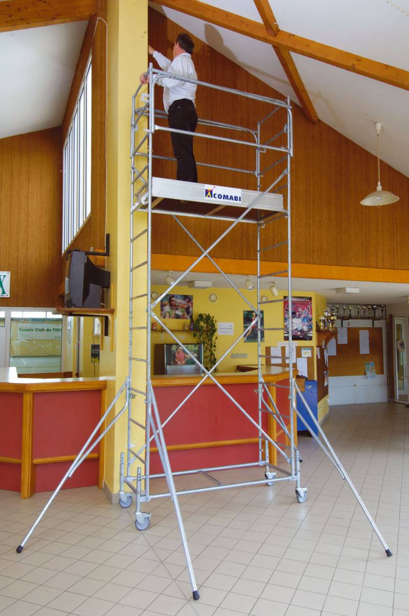 Echafaudage roulant generis 300/4 tubesca-comabi acier - SPE